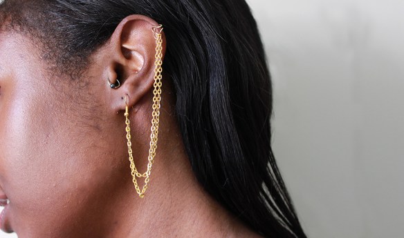 How To Make A DIY Chain Cuff Earring | Think Outside the Cloth